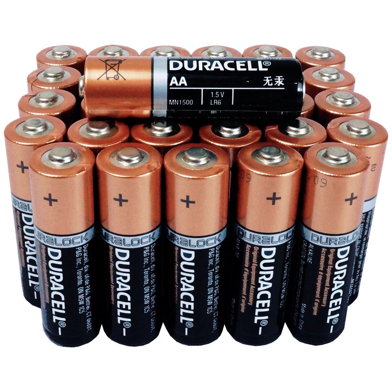 Duracell AA MN1500 1 5V Alkaline Coppertop Batteries 24 Pcs Per Box duracell-aa-mn1500-1-5v-alkaline-coppertop-batteries-24-pcs-per-box